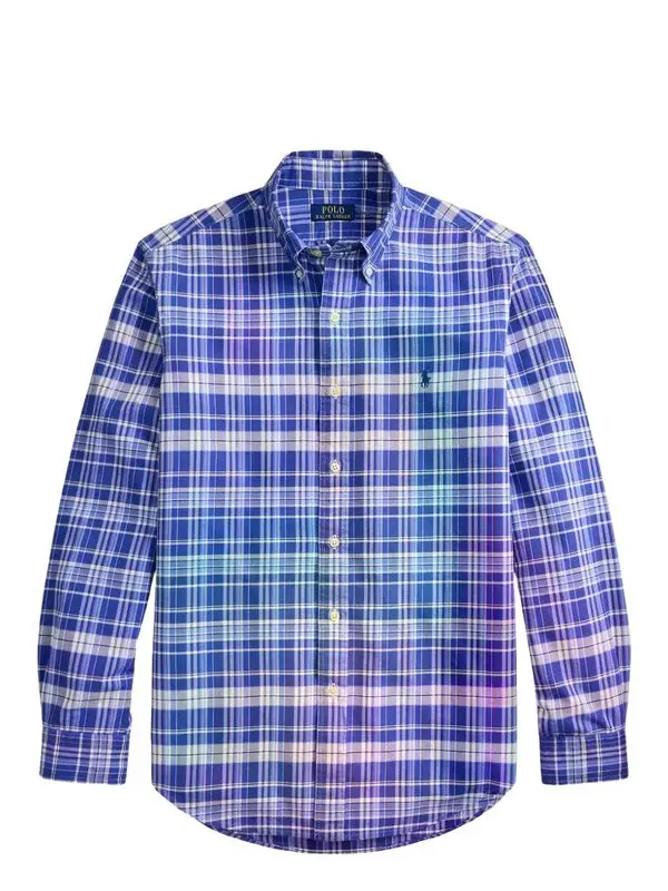 Polo Ralph Lauren Plaid Oxford Shirt - Blue