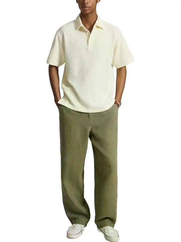Polo Ralph Lauren Textured Polo Shirt - Neutrals