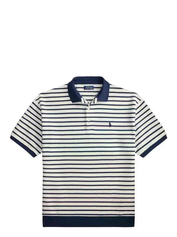 Polo Ralph Lauren Striped Short-sleeved Polo Shirt - Neutrals
