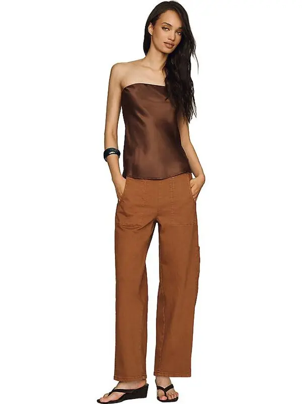 Maeve Mid-rise Tapered Jeans - Rawhide