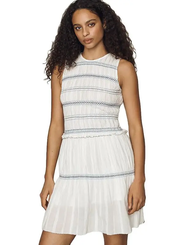 Rails Elia Cotton Mini Dress - White