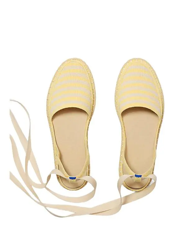 Rothy's D'orsay Espadrille Ankle-wrap Flats - Yellow