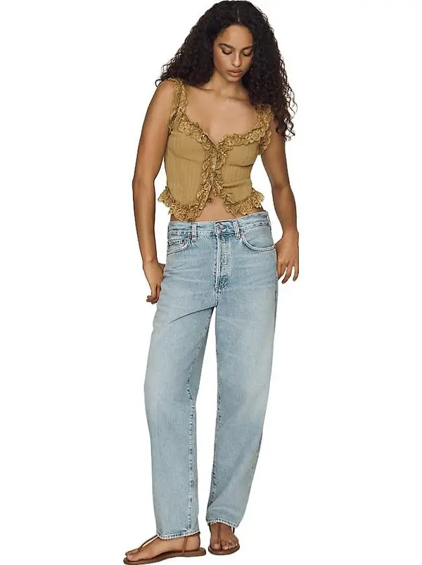 AGOLDE Nate High-rise Straight Jeans In Regenerative Cotton - Addition
