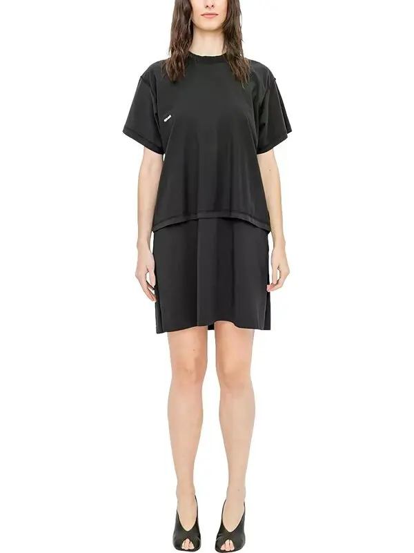 FAÇON JACMIN Ria Layered-effect Mini Dress - Black
