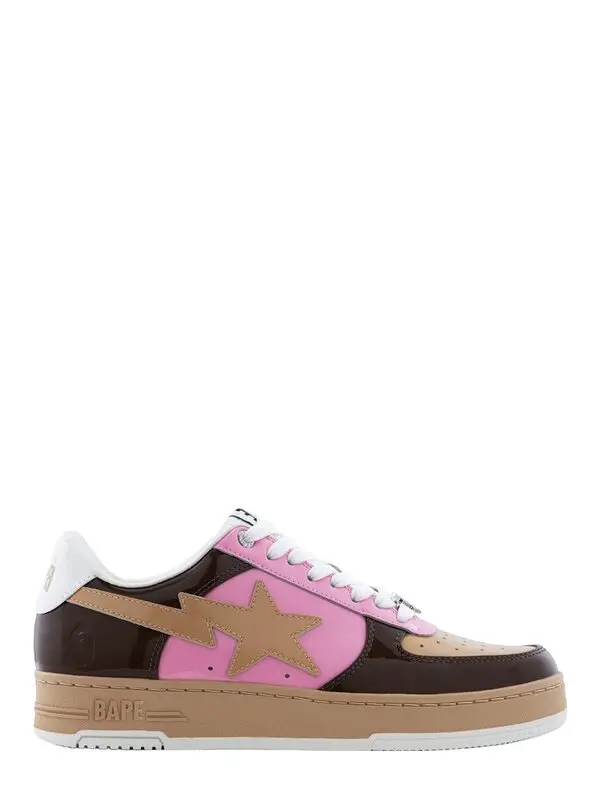 A BATHING APE Sta #6 Patent Pink - Brown