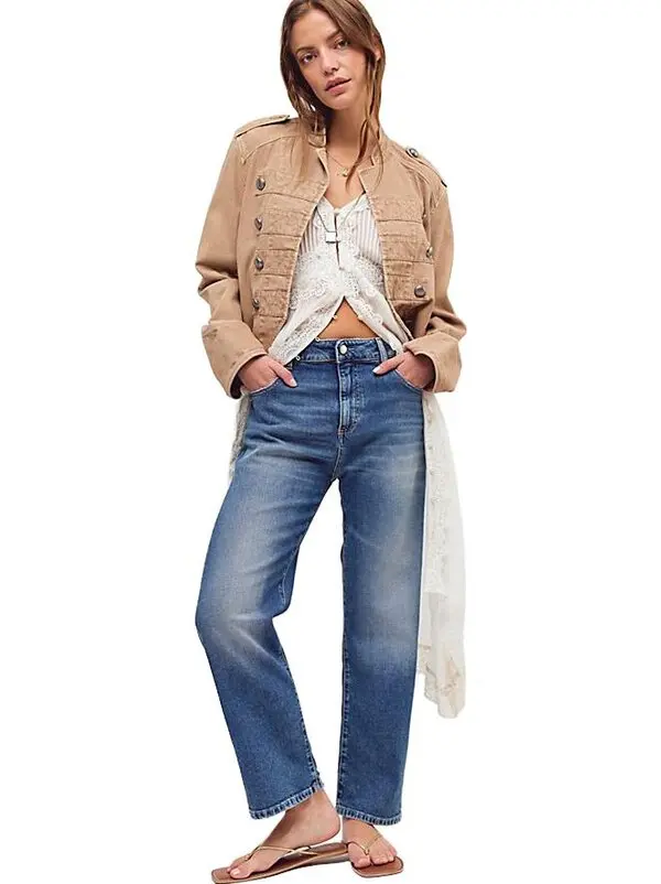 ICON DENIM LOS ANGELES Mimi Boyfriend Jeans - Dark Blue