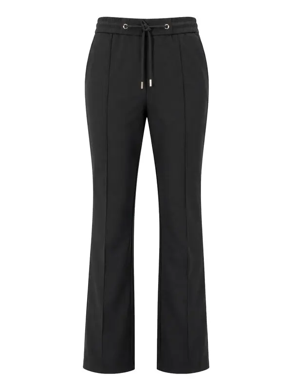 DAVID WEJ Ashford Relaxed Fit Drawstring Trousers - Black