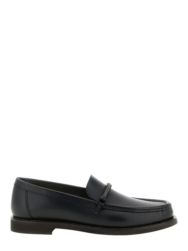 Brunello Cucinelli Penny Loafers - Black