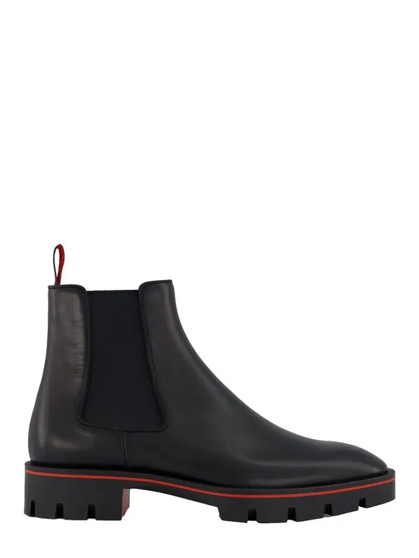 CHRISTIAN LOUBOUTIN Leather Chelsea Boots - Black