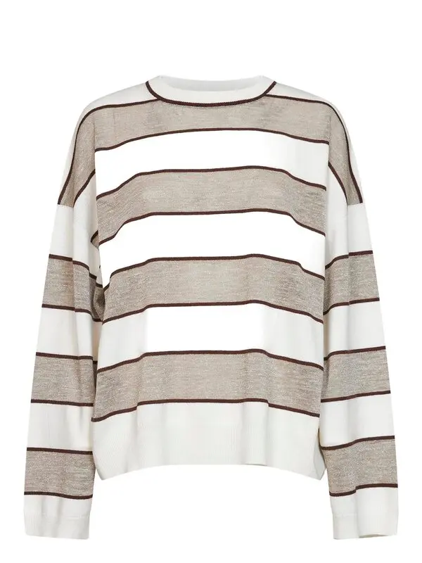 Brunello Cucinelli Sparkling Stripes Knit Jumper - Multicolor