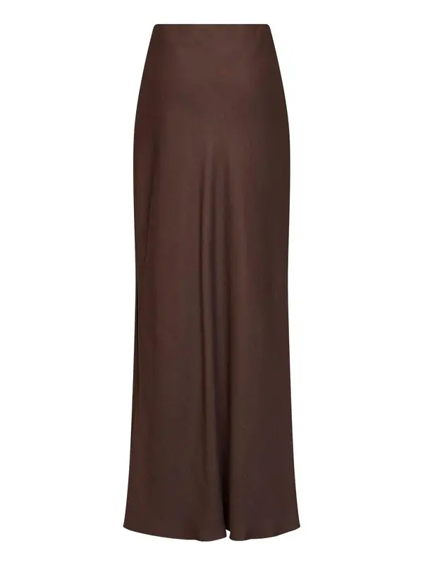 Brunello Cucinelli Fluid Bias-cut Long Skirt - Multicolor