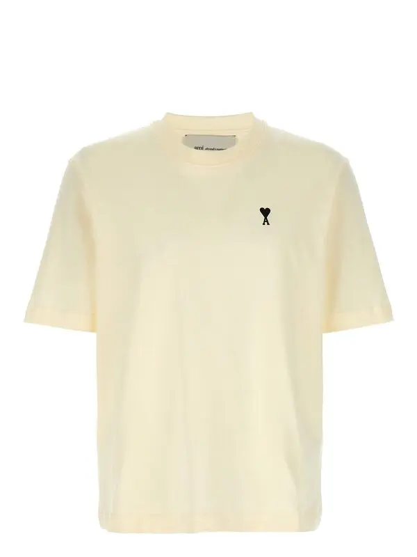 AMI Paris Place Des Victoires T-shirt - Cream