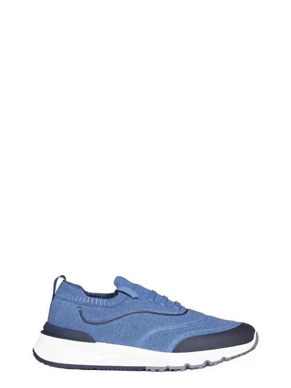 Brunello Cucinelli Techno Cotton Knit Runners - Multicolor