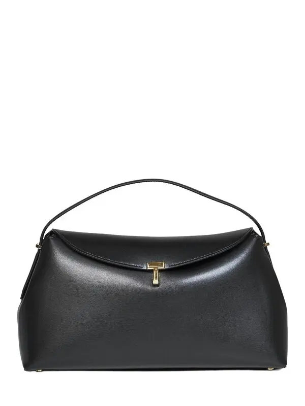 TOTEME Black T-lock Top Handle Bag - Multicolor