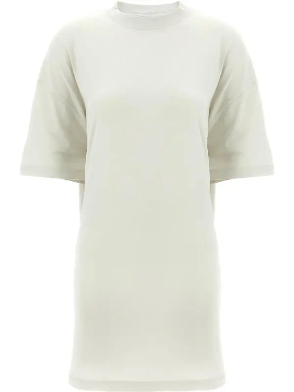 Balenciaga Semiaderente" Cotton Mini Dress - Gray