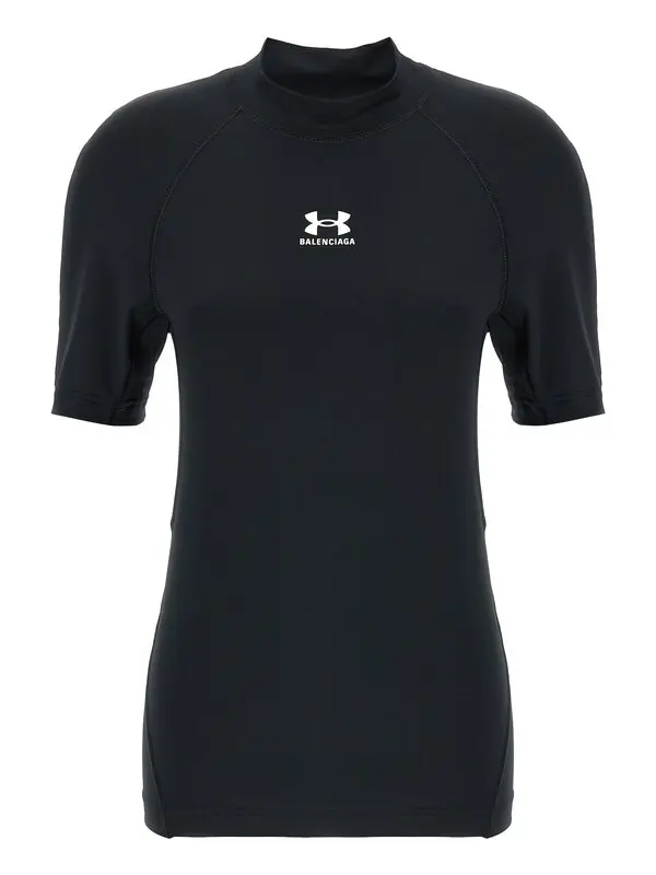 Balenciaga X Under Armour Mock Neck T-shirt - Black