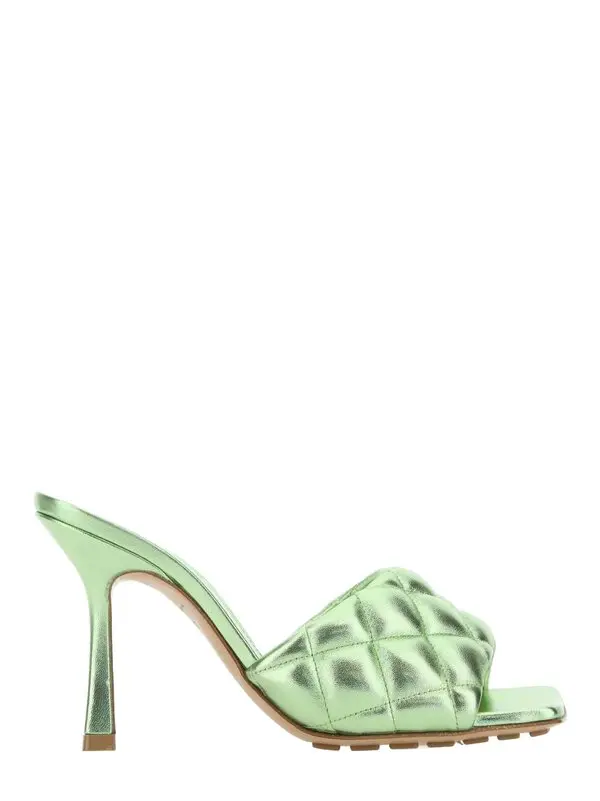 Bottega Veneta Light Nappa Leather Padded Sandals - Green