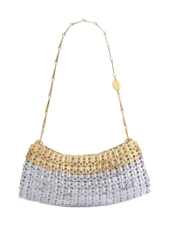 Rabanne Chainmail Clutch - Gray