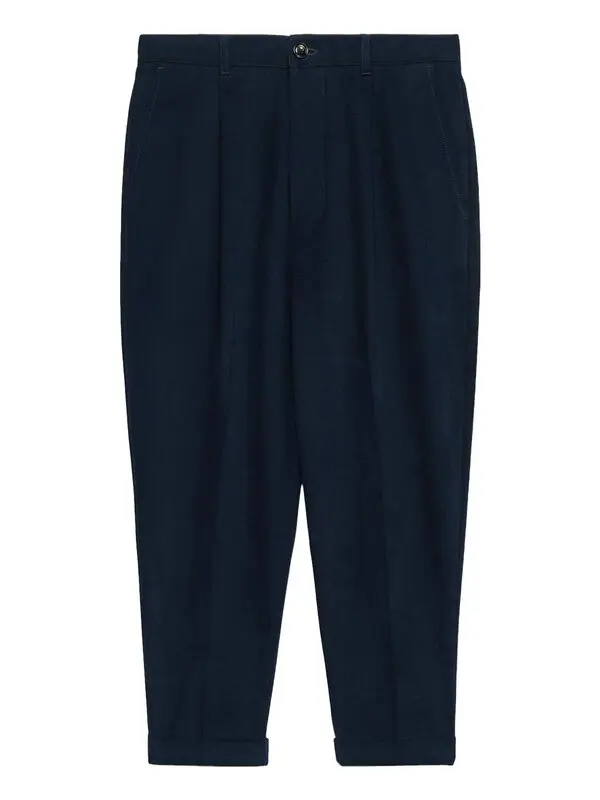 Ami Tailored Trousers With Belt Loops - Black