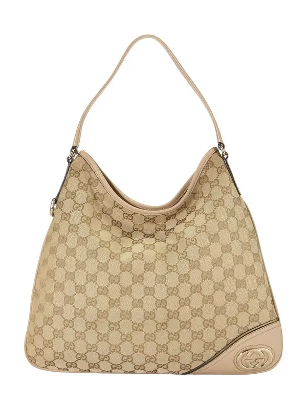 Gucci Original Gg Canvas Britt Hobo Bag - Pink