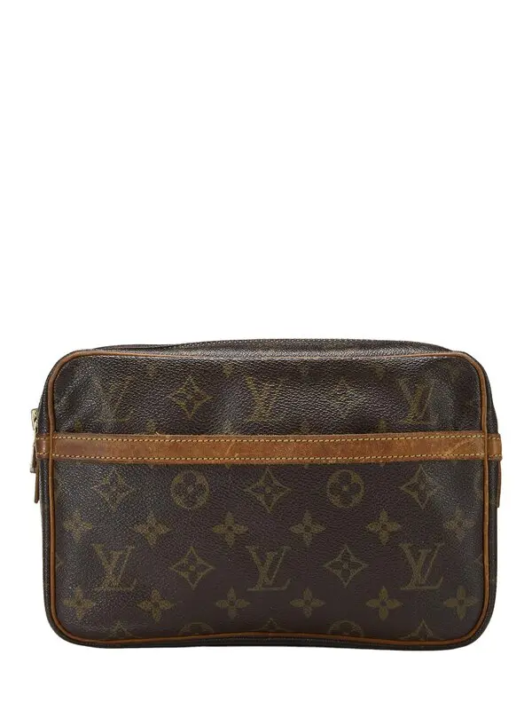 LOUIS VUITTON Monogram Canvas Compiegne 23 Pouch - Brown