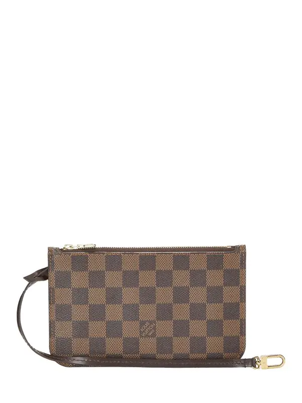 LOUIS VUITTON Damier Ebene Neverfull Pouch Nm - Brown