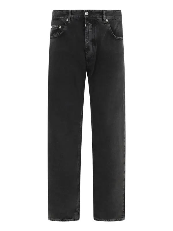 ICON DENIM LOS ANGELES Straight Leg Jeans - Black