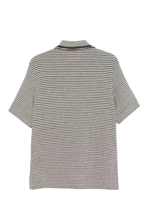 BOSS Textured Knit Short-sleeve Shirt - Neutrals