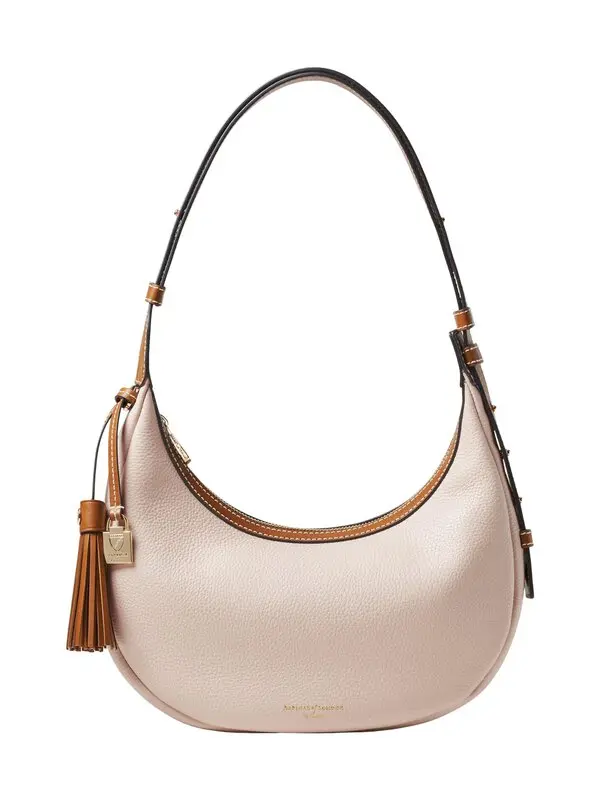ASPINAL OF LONDON Small Soho Crescent Shoulder Bag - Neutral