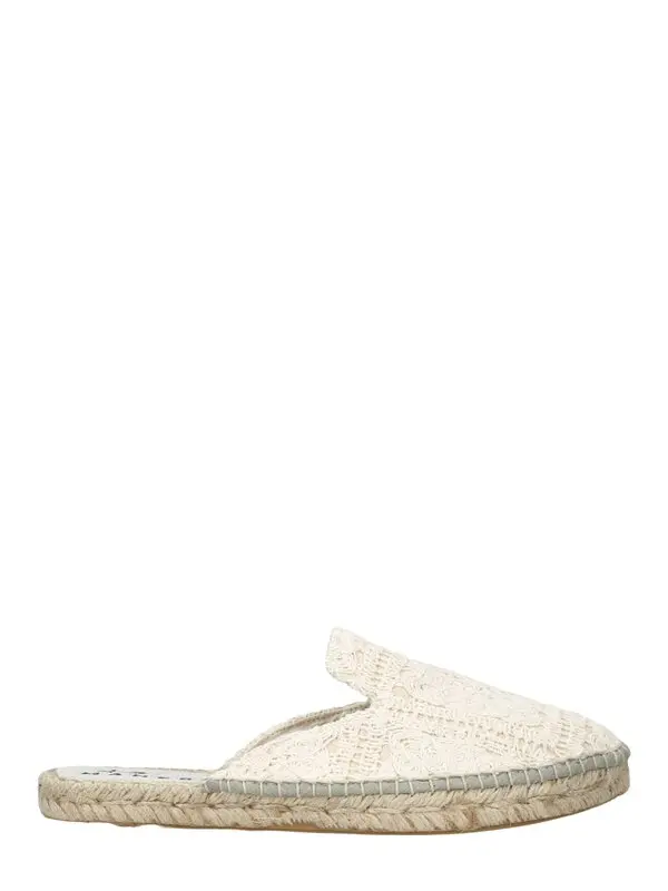 Manebí Woven La Havana Espadrille Slides - Beige