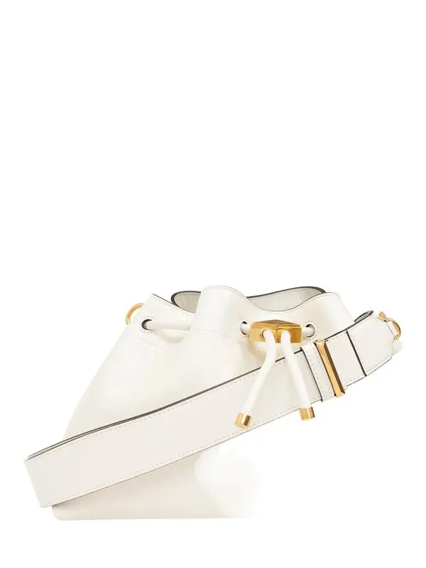 JIMMY CHOO Cinch M Shoulder Bag - White