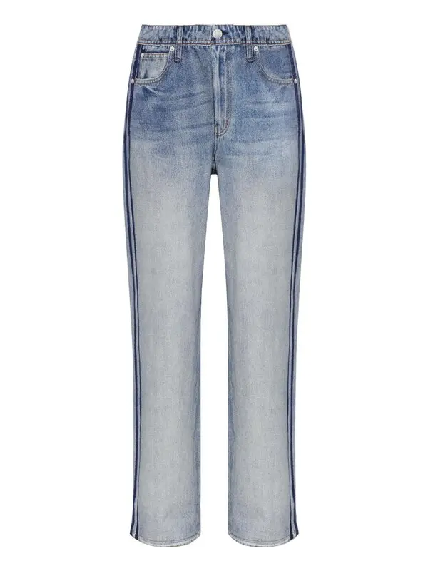 Rag & Bone Straight Leg Jeans Effect Trousers - Blue