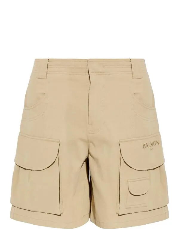Balmain Cargo Shorts - Beige