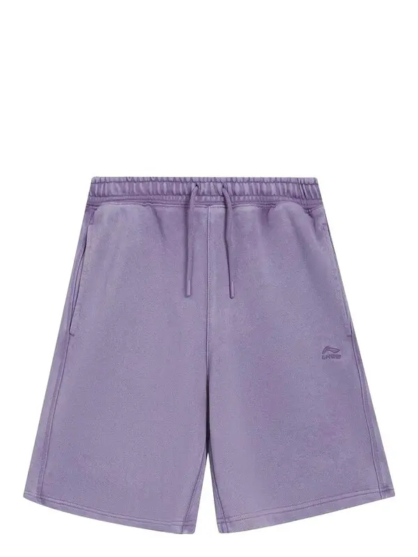 LI-NING Embroidered Shorts - Purple