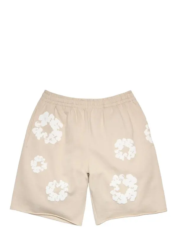 DENIM TEARS Cotton Wreath Sweatshorts - Cream