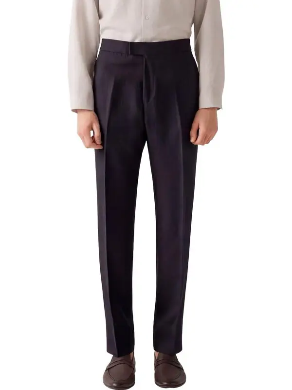 Zegna Linen Tailored Trousers - Blue