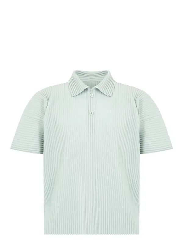 Issey Miyake Pleated Polo Shirt - Multicolor