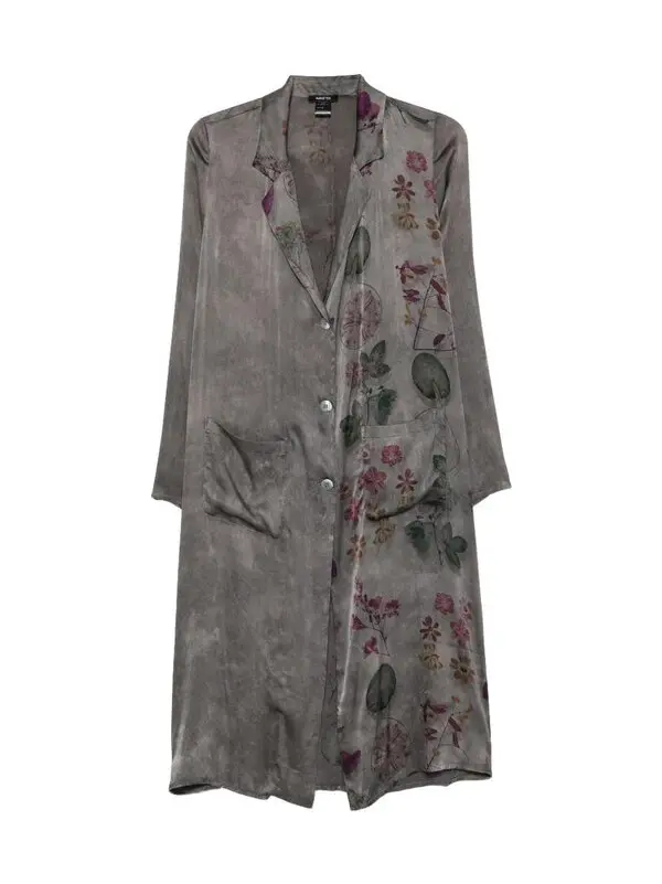 Avant Toi Silk Dust Coat - Multicolor