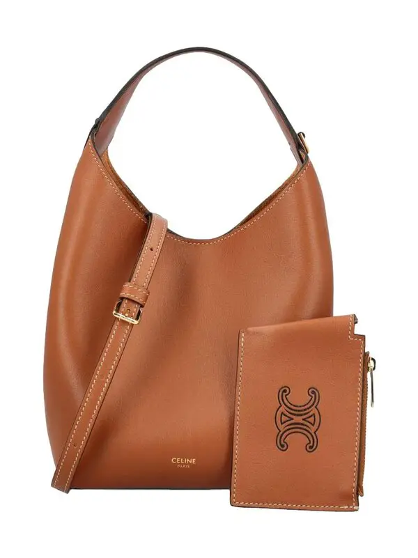 Celine Hobo Teen Leather Handbag - Multicolor