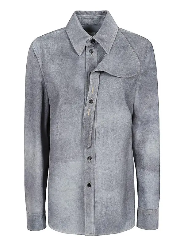 Bottega Veneta Suede Leather Shirt - Multicolor