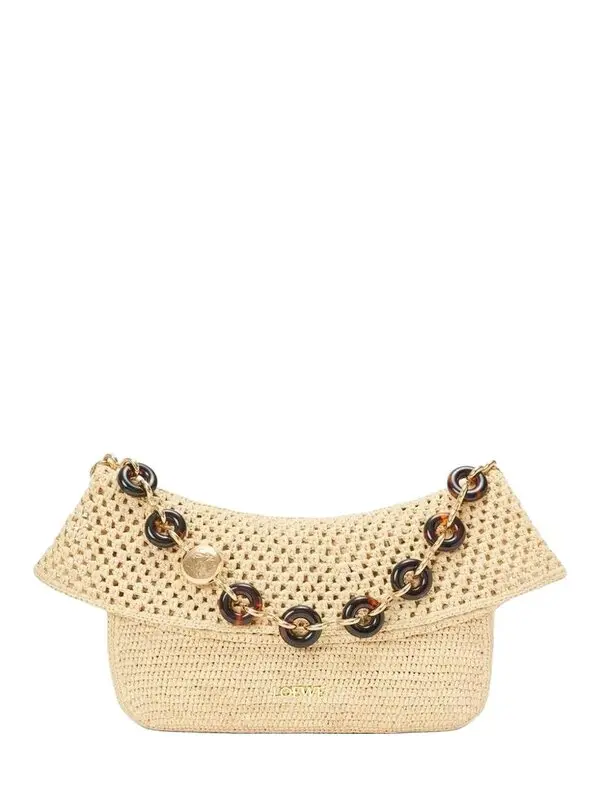 Loewe Ola Crochet Medium Shoulder Bag - Multicolor
