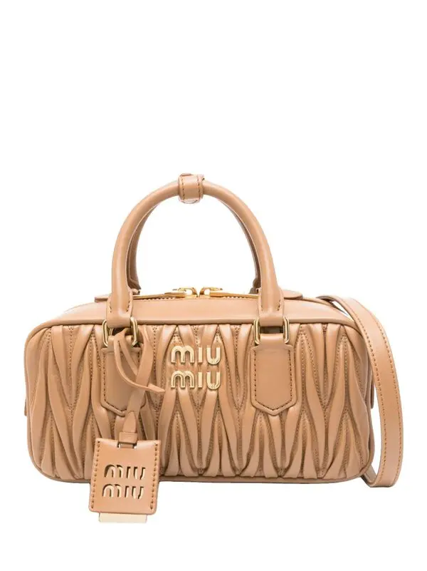 Miu Miu Arcadie Regular Leather Handbag - Multicolor