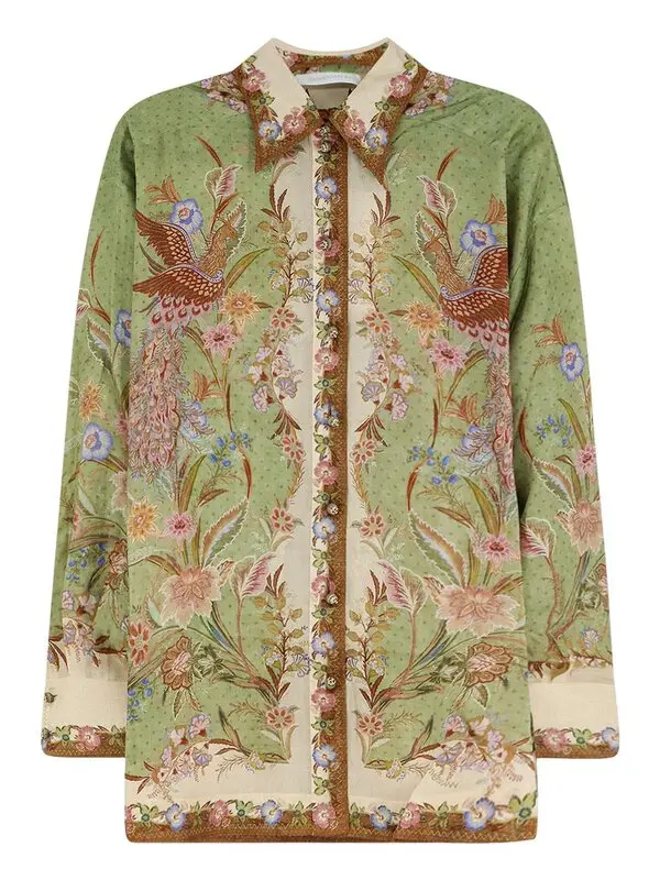 Zimmermann Indra Silk Shirt - Multicolor