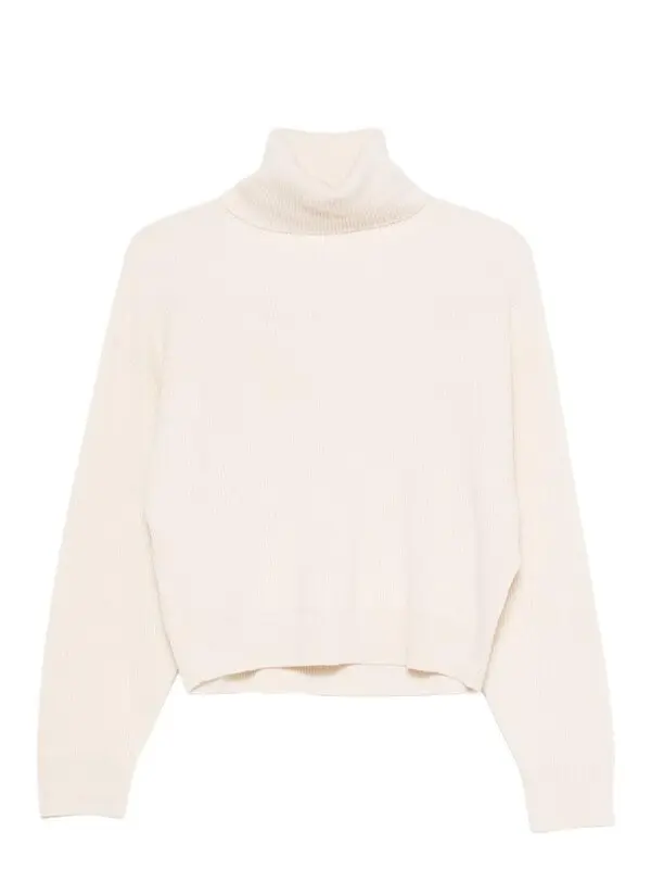 Brunello Cucinelli Ribbed Knit Roll Neck Sweater - Multicolor