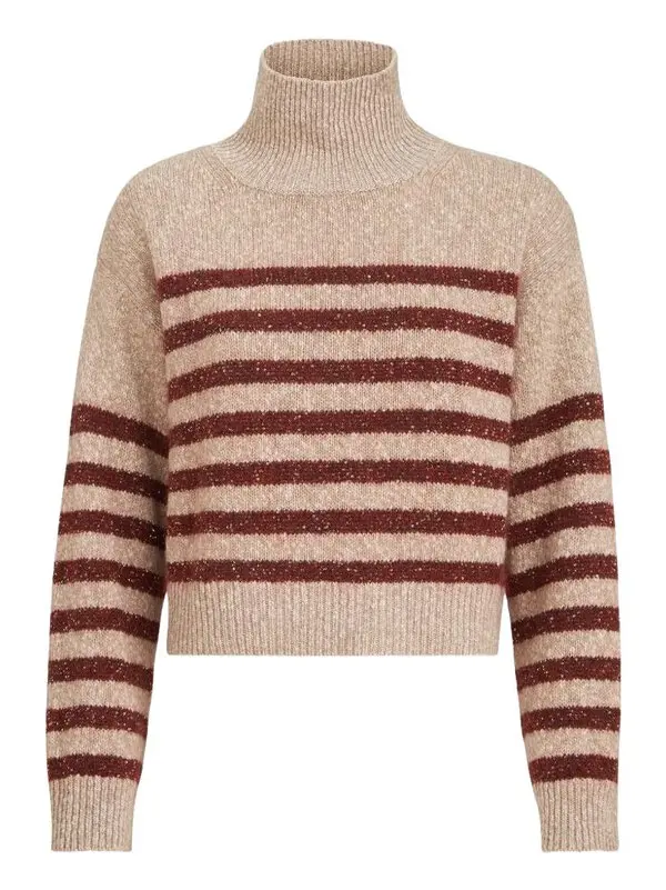 Brunello Cucinelli Wool And Cashmere Turtleneck Jumper - Multicolor