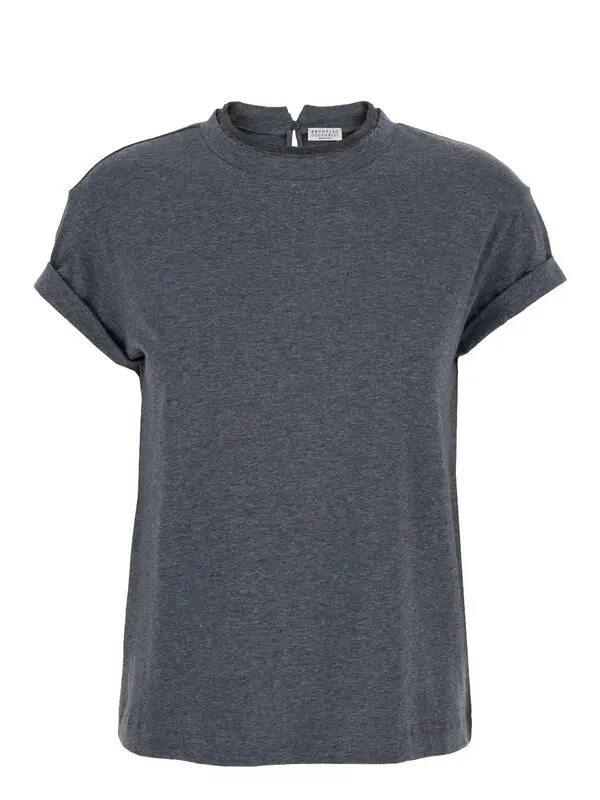 Brunello Cucinelli Mélange Cotton T-shirt - Multicolor