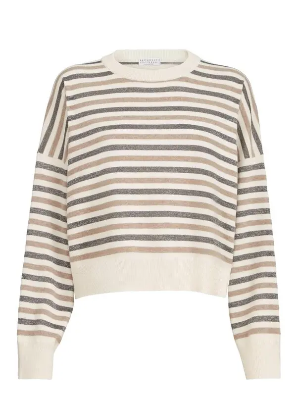 Brunello Cucinelli Striped Cashmere Sweater - Multicolor
