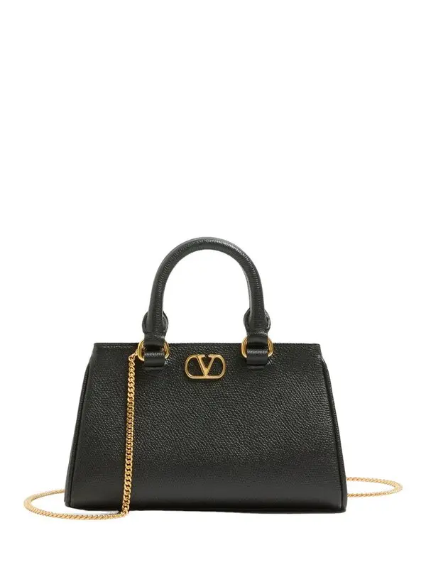 Valentino Garavani Vlogo Signature Mini Grainy Calfskin Bag - Multicolor