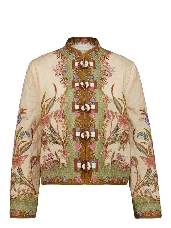 Zimmermann Indra Printed Cotton Jacket - Multicolor