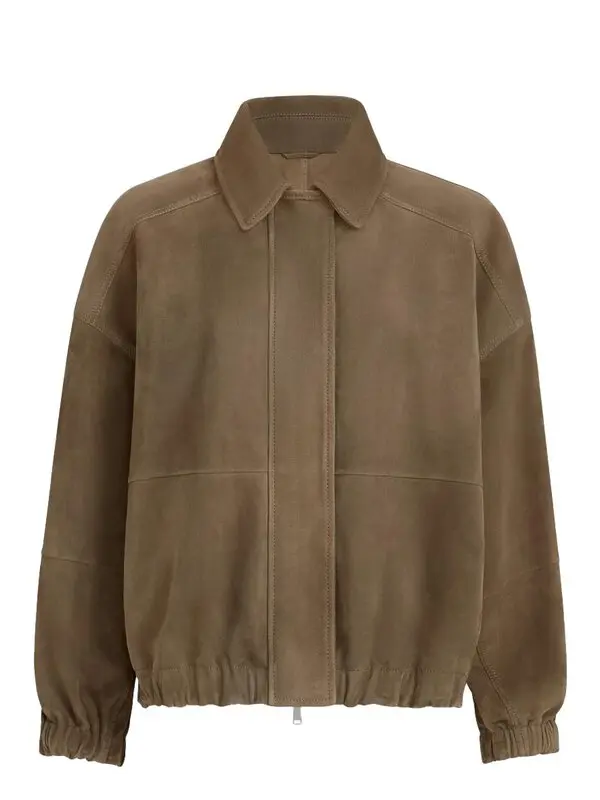 Brunello Cucinelli Paneled Leather Jacket - Multicolor